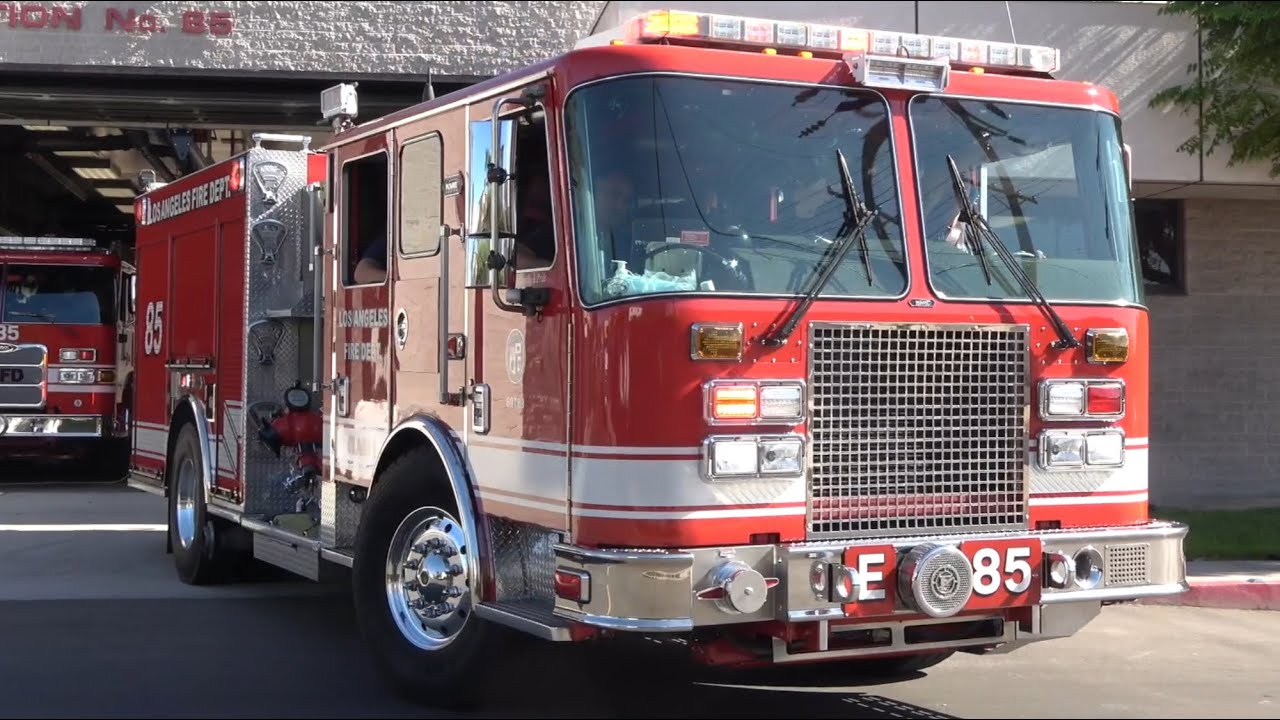 LAFD Engine 85 Responding - YouTube
