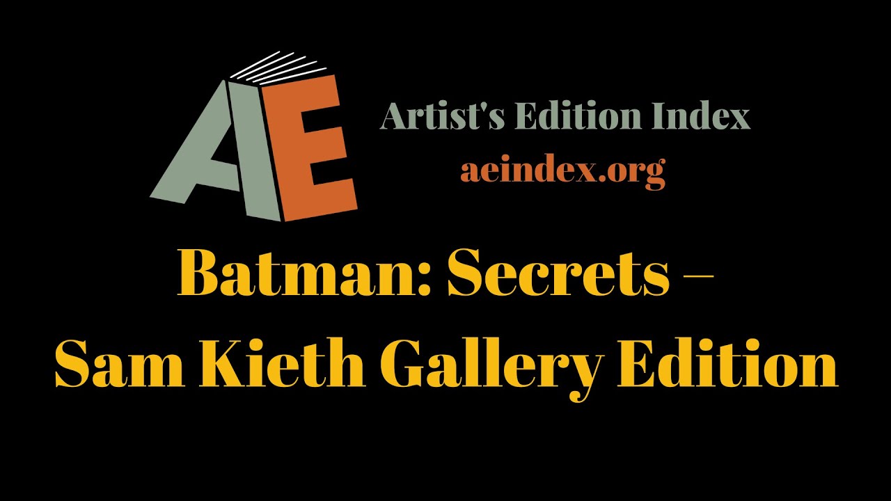 Batman: Secrets – Sam Kieth Gallery Edition (flip through) - YouTube