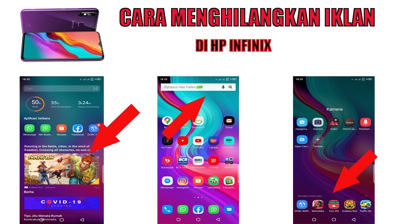 Cara Menghilankan Iklan Di Handphone Infinix Hot 8 - YouTube