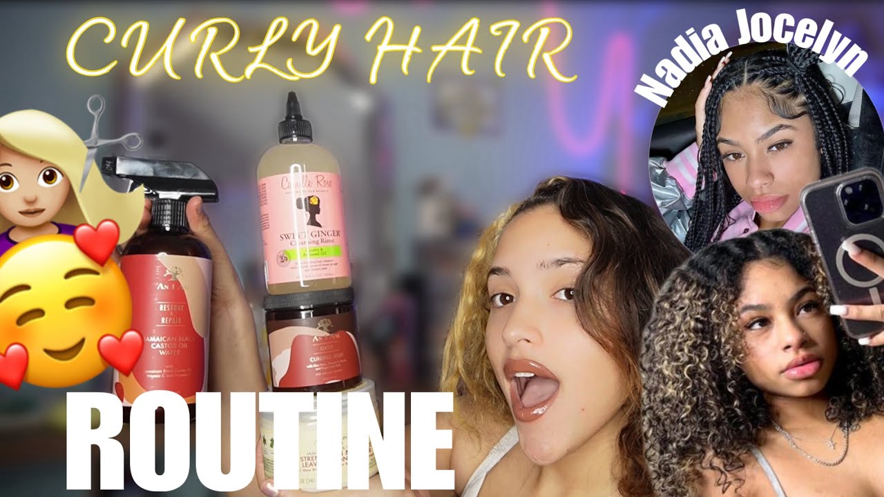 Does NADIA JOCELYNS Curly Hair Routine Work ? - YouTube
