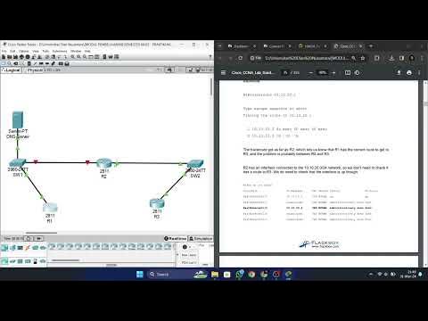 Cisco Packet Tracer - The Cisco Troubleshooting Methodology - YouTube
