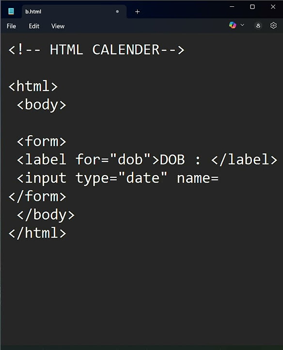 FOUNDATIONS OF COMPUTING | MODULE 4 |KTU 2024 SCHEME|HTML FORM TAG| INPUT TYPE="DATE" | PART E ...