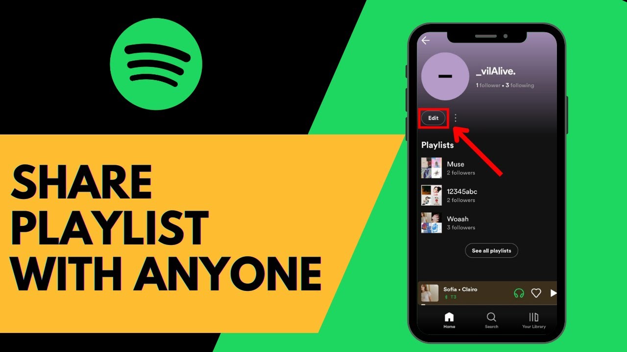 How To Share Spotify Playlist With Someone (Share With Friends) - YouTube
