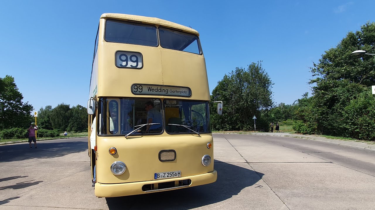 Berlin Oldtimer Bus BVG 70er Jahre Sonderfahrt Linie 99 Berlin 21.Juli ...