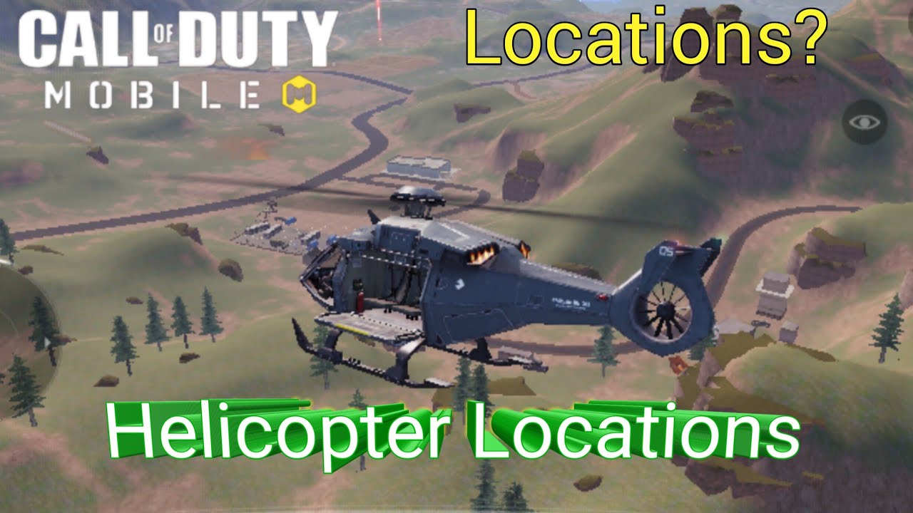 How to Find Helicopter in Call Of Duty Mobile ! 🚁 Helicopter locations ...