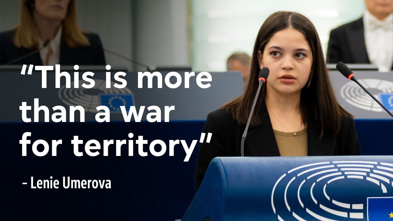 Leniie Umerova, Ukrainian and Crimean Tatar activist, at the European Parliament - YouTube