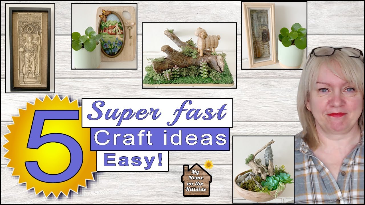 5 fast and easy craft ideas anyone can make Trash to treasure fun ...