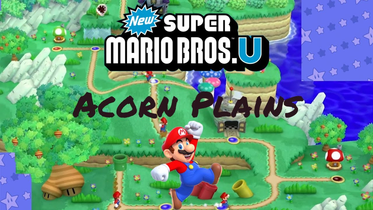 NEW MARIO ADVENTURE:New Super Mario Bros U: Acorn Pains - YouTube