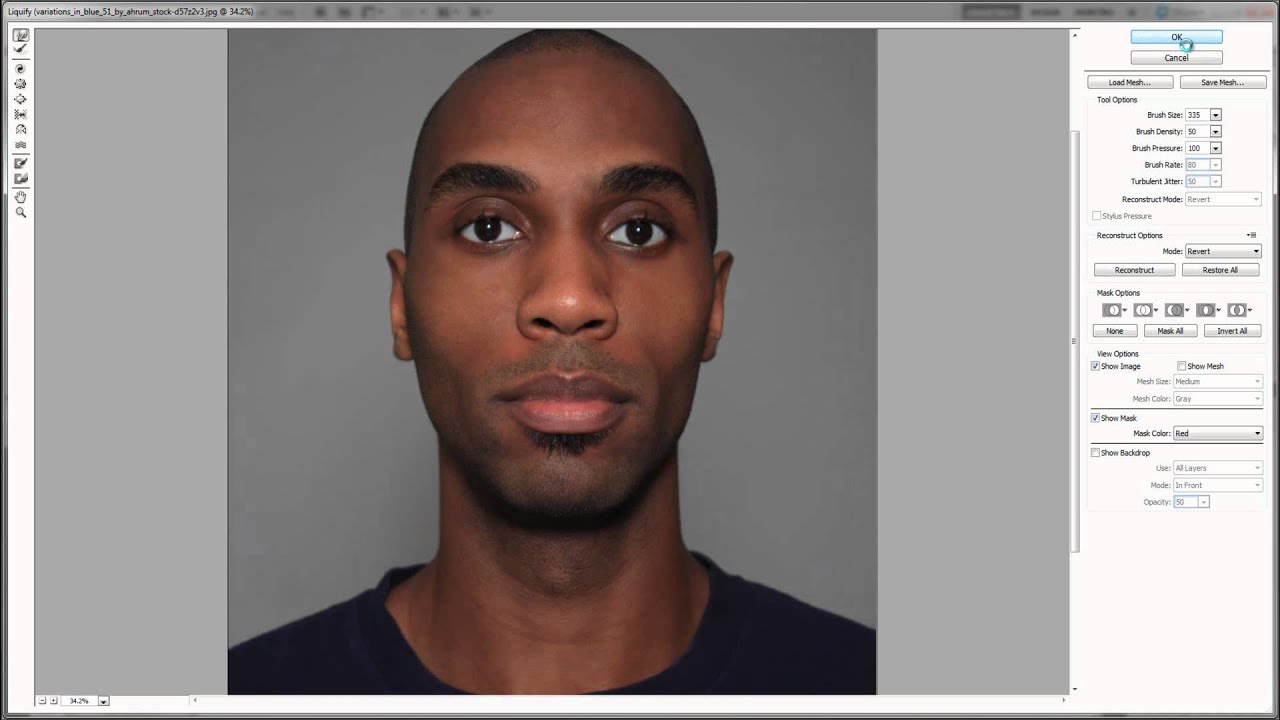 Male Face Retouch - Photoshop Speed Art - YouTube