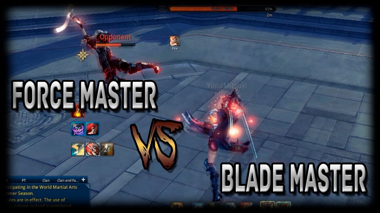 Blade and Soul - Duel PvP Blade Master VS Force Master [Training ...