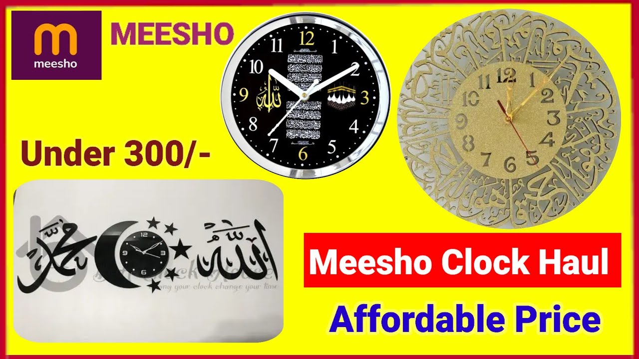 Meesho Clock Haul | Stylish & Affordable Wall Clocks for Home Decor ...
