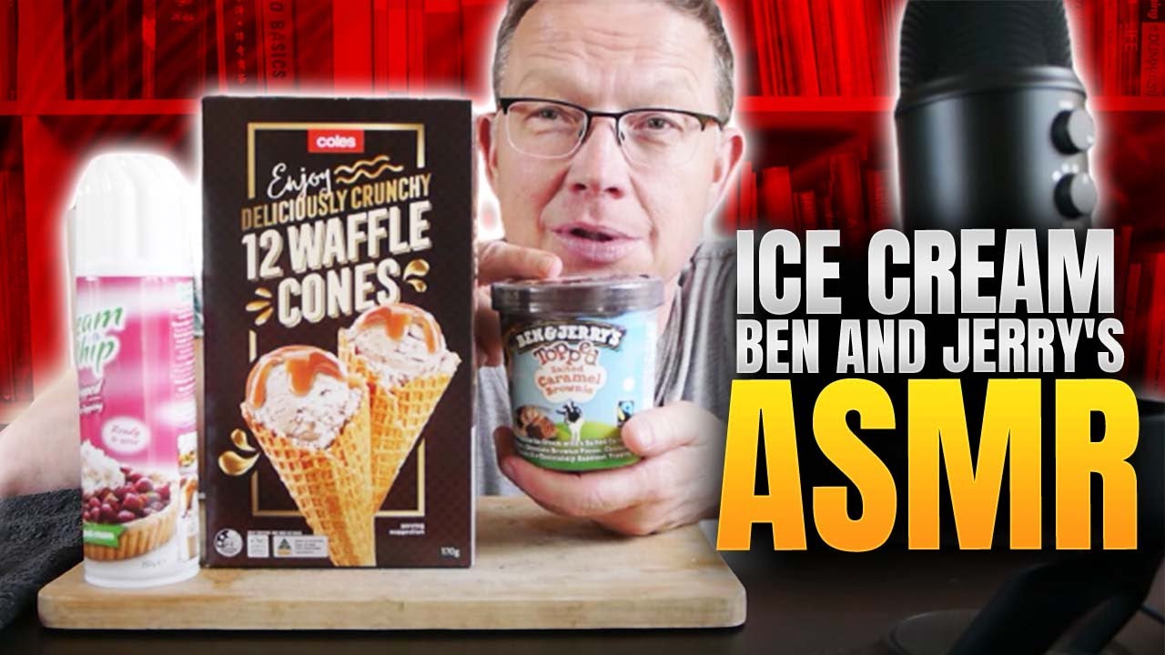 Ice Cream Whispering ASMR, Ice Cream Ben and Jerry's, ASMR Eating Show ...