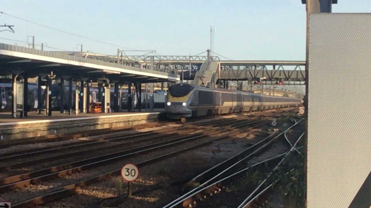 Class 373 arrives at Ashford International - YouTube