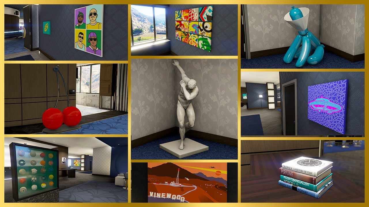 PENTHOUSE DECORATION | DAB STATUE | SPACE MONKEY 3D - GTA 5 ONLINE THE ...