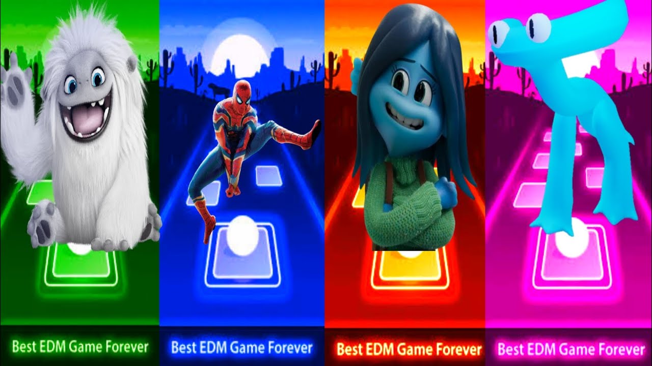 Abominable🆚SPIDER MAN🆚Ruby Gillman🆚Cyan Yellow GameToons💥Who is best ...