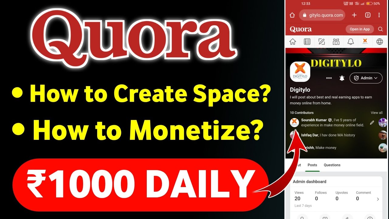 How to Create Quora Space | Make Money on Quora 2023 - YouTube