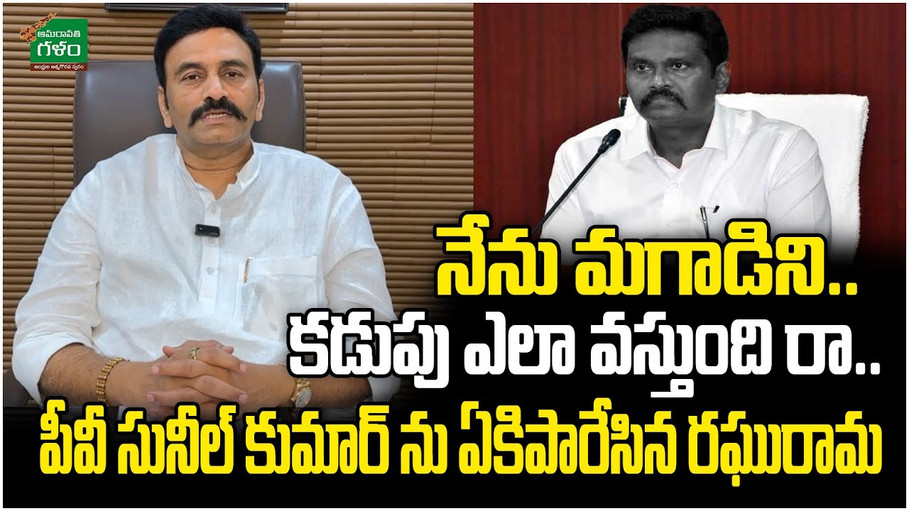 నాకు కడుపు ఎలా వస్తుంది రా : Raghurama Krishna Raju Fires On PV Sunil ...