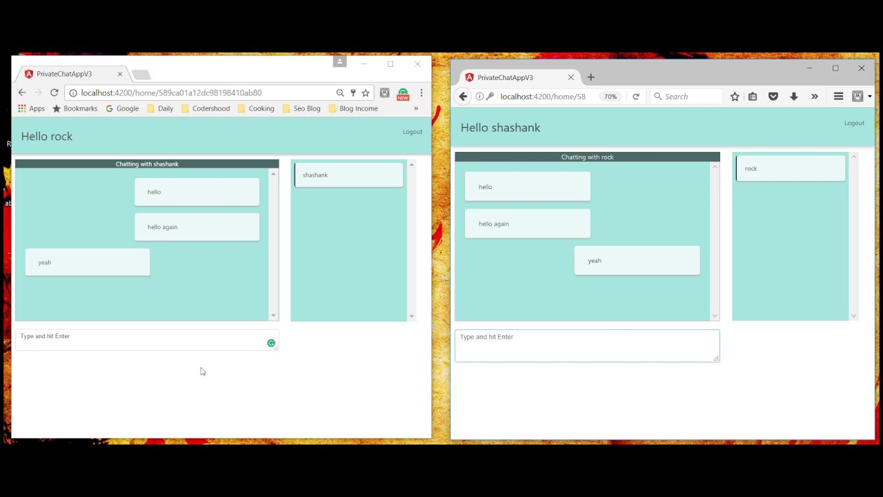 Real Time Private Chatting App Using Angular 2 Nodejs Mongodb And 2443