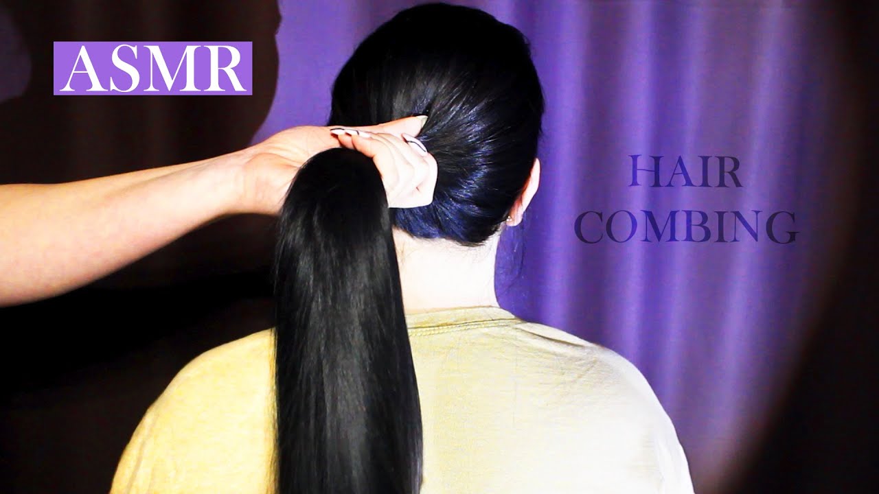 ASMR - Relaxing hair brushing for your sleep (hair combing, scratching ...