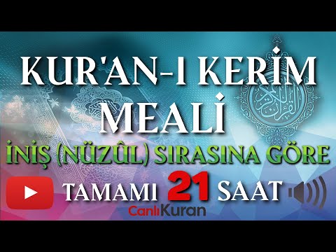 Kur'an-ı Kerim Nüzûl (iniş) Sırasına Göre Türkçe Meali, Bölüm 2, Kuran Meali Tamamı