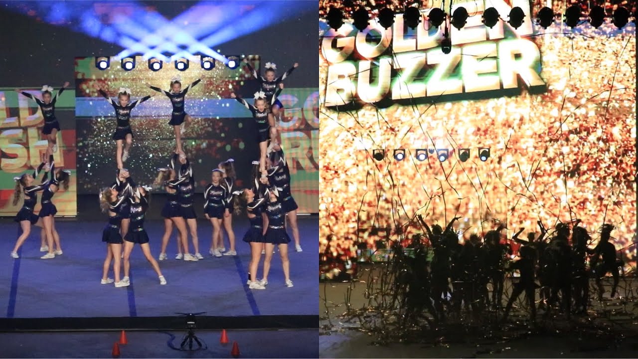 Mustang Cheer Stallions *GOLDEN BUZZER* Gold Rush 2022 Day 1 - YouTube