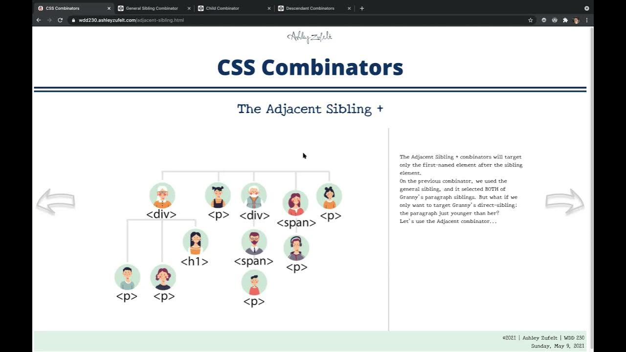 Css Combinators Youtube