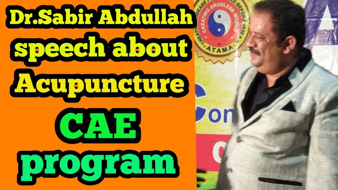 ATAMA Welcome speech by Dr Sabir Abdullah about Alternative medicin on ...