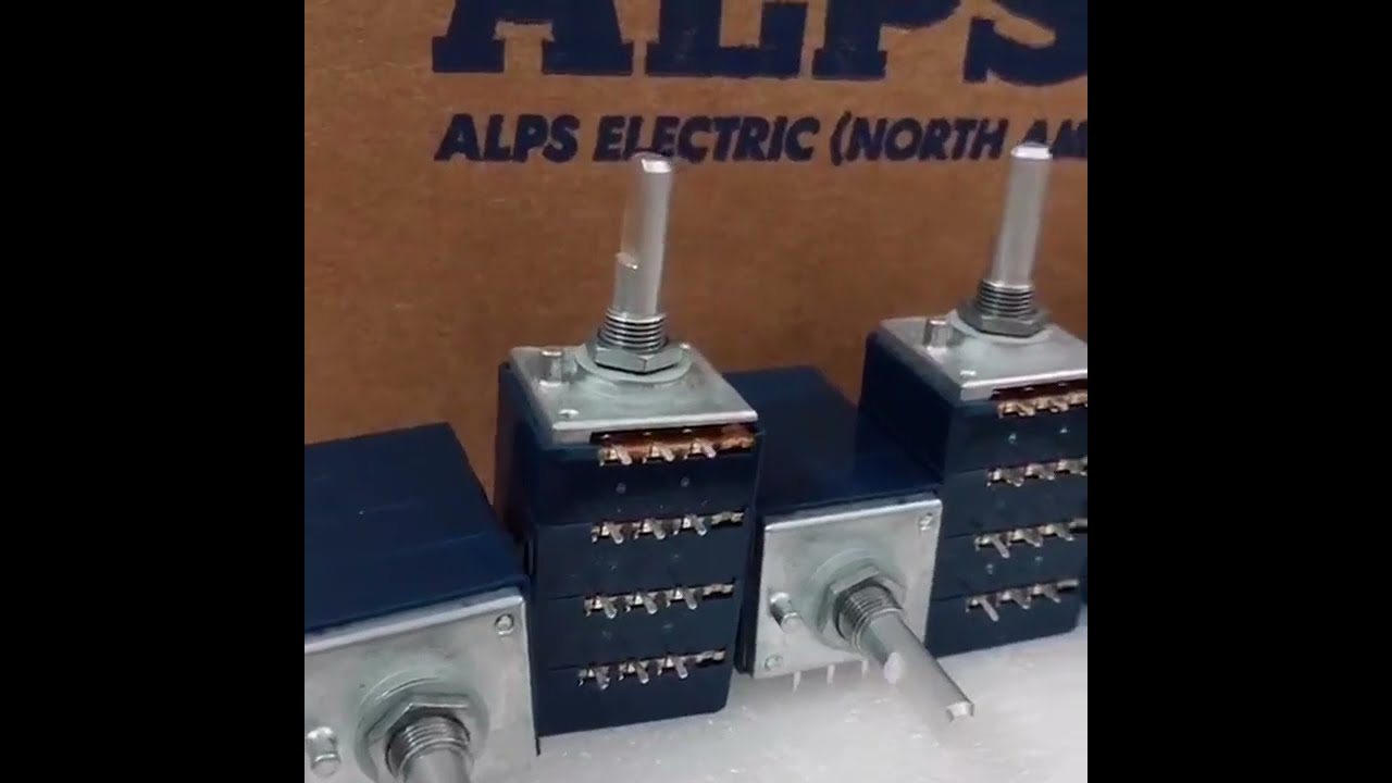 ALPS RK27 A10K 10KAX4 4-unit Potentiometer https://www.iccfl.com - YouTube