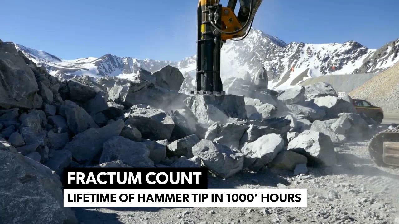 Fractum Breaker model 100 - secondary breaking in mining - YouTube
