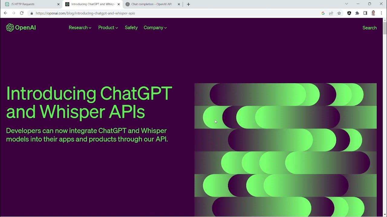 Como consumir las APIs de ChatGPT y Whisper APIs con POSTMAN - YouTube
