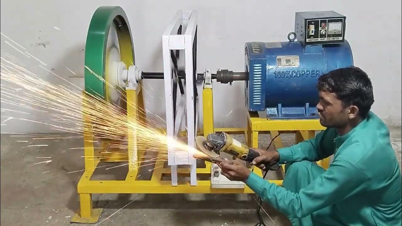 How To Make Spring Engine Free Energy Generator Spring Machine 15KW # ...