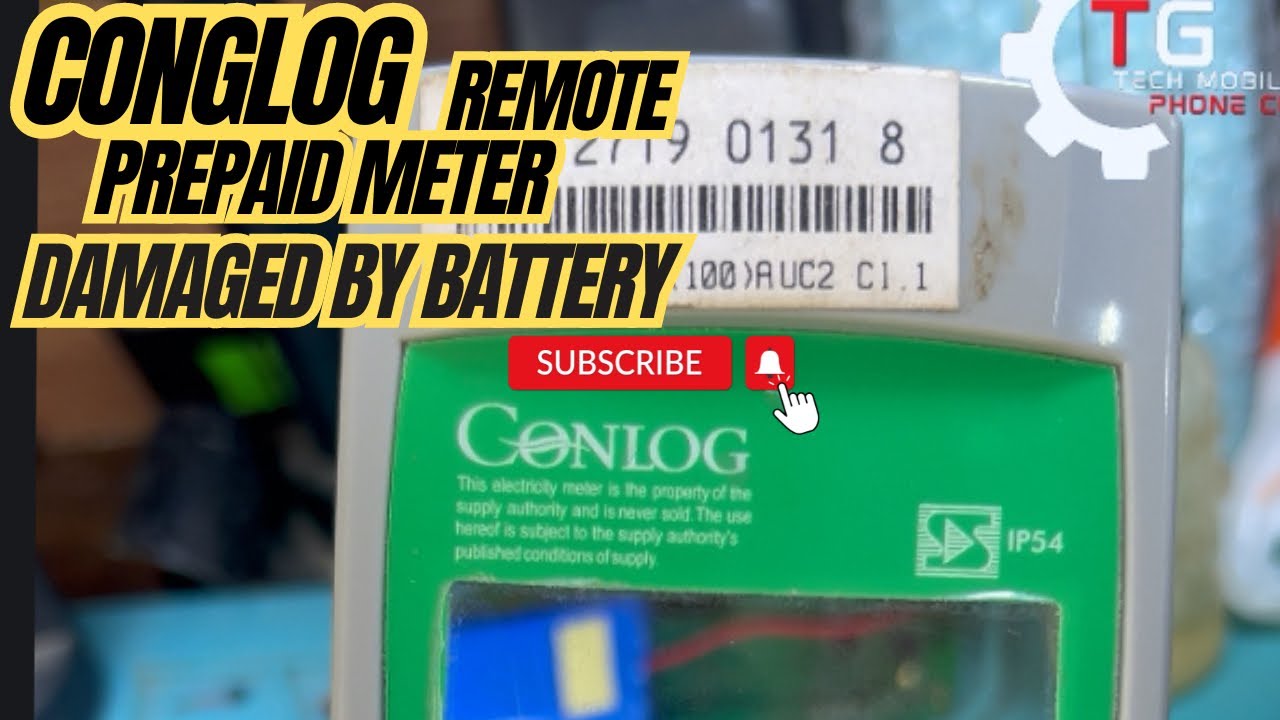 Conlog Prepaid Meter Remote Keypad Damaged By Acid From Battery - YouTube