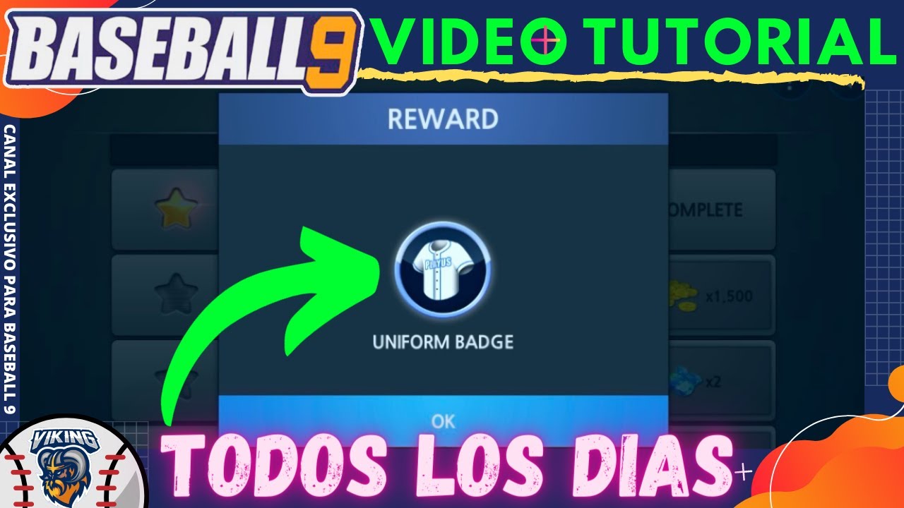 🔴BASEBALL 9 EMBLEMAS DE UNIFORME TODOS LOS DIAS TRUCOS TIPS ...