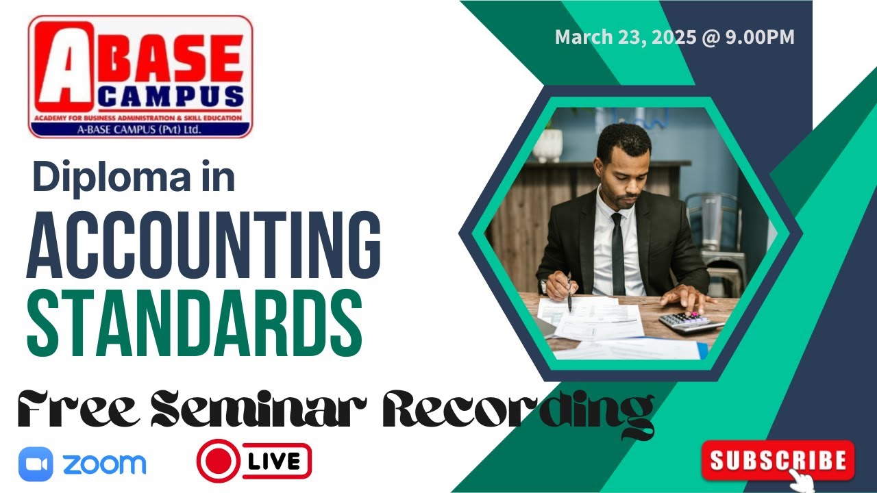 Diploma in Accounting Standards Free Seminar / A-BASE CAMPUS - YouTube
