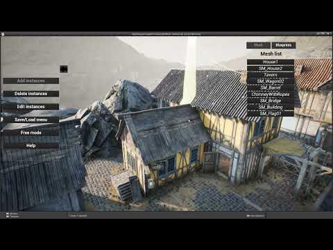Objects Spawner System - OSS - Realtime level editor - V1.1 - Unreal Engine 4 - UE4 - YouTube
