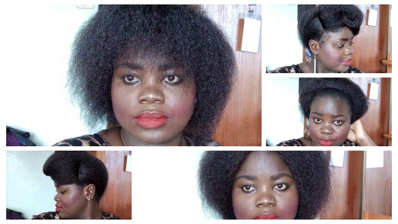 5 Hairstyle on my natural rich-mane hair🤗 - YouTube