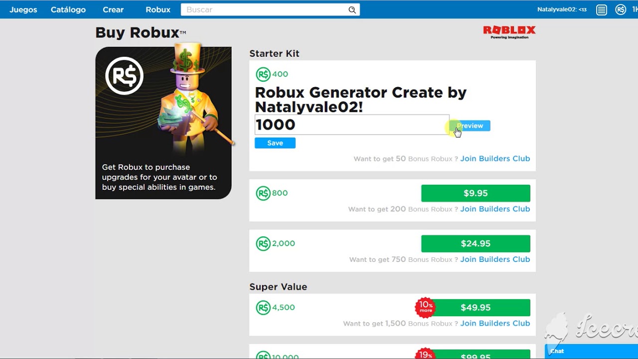 Como tener robux gratis (Los que quieras!) | Natalyvale02 - YouTube