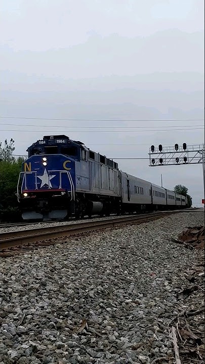 Amtrak Piedmont train P073 departs Raleigh NC at Powell Drive 9/29/2023 - YouTube