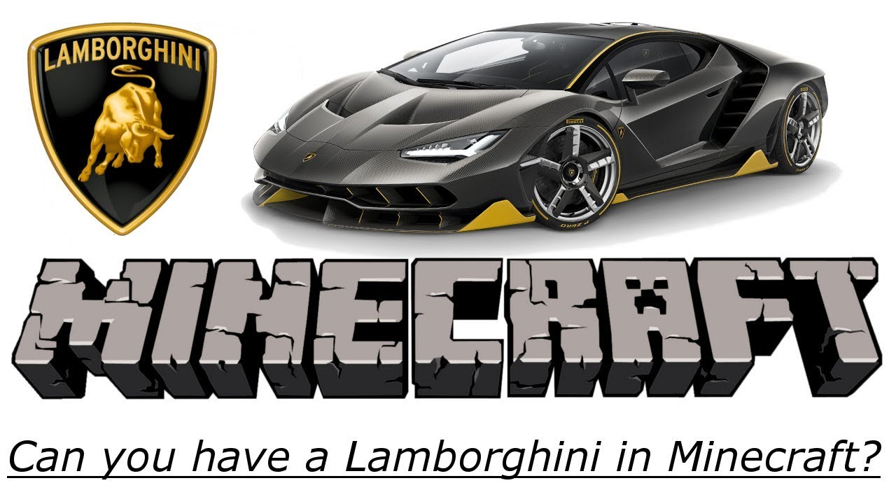 Lamborghini in MINECRAFT?! WHAT?! - YouTube