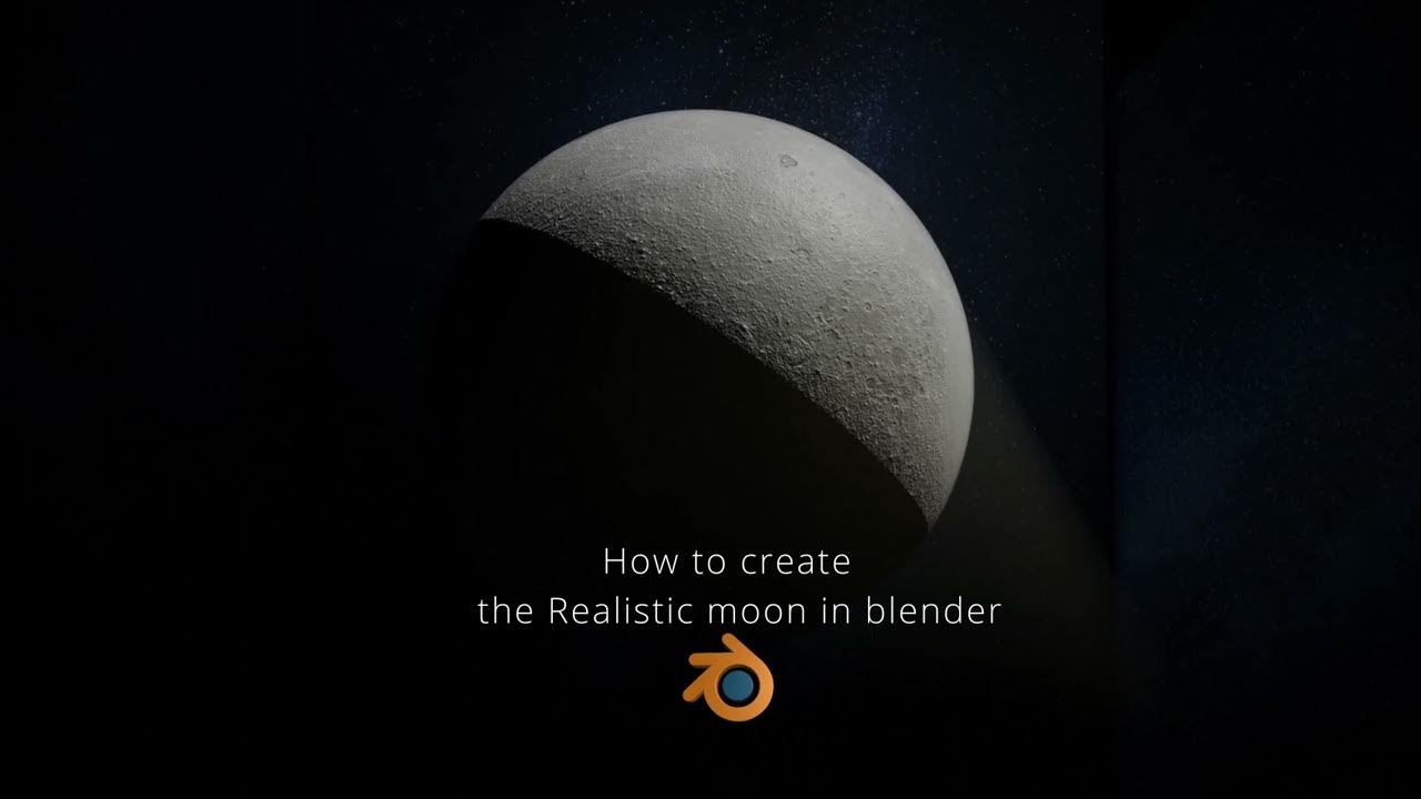 create realistic MOON in blender 3d Tamil - YouTube