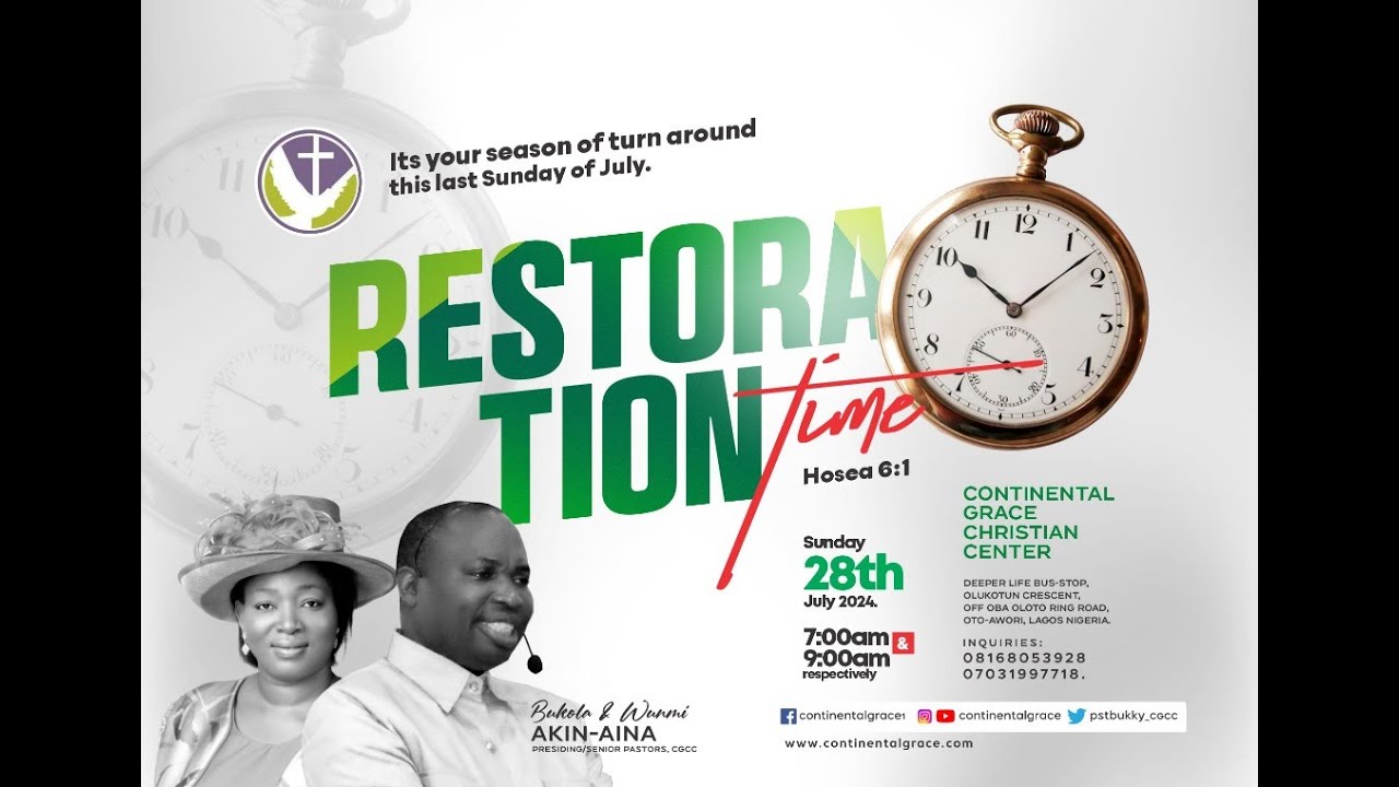 Sunday Service | Restoration Time - YouTube