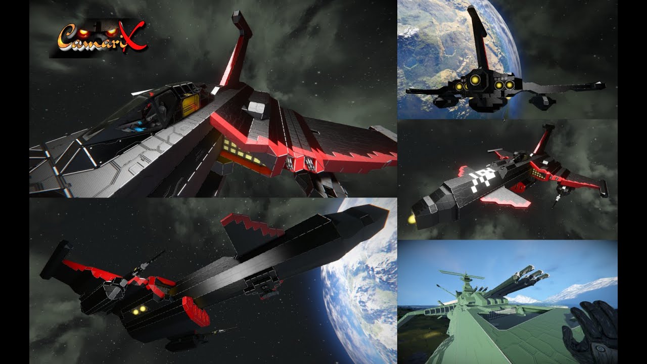Space Engineers - Harlock's Arcadia Project - Space Wolf 190-SW - YouTube