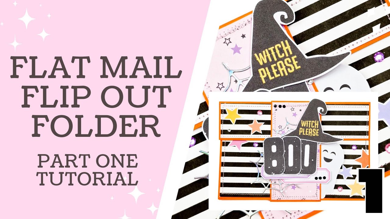 Halloween Flat Mail tutorial | Flip out file folder | Nelly & Clem DT ...