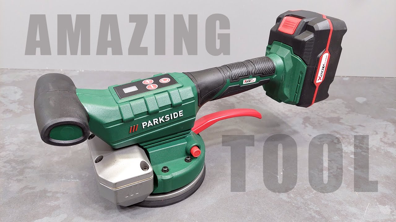 Parkside 20V Tile Leveling Machine Review - YouTube