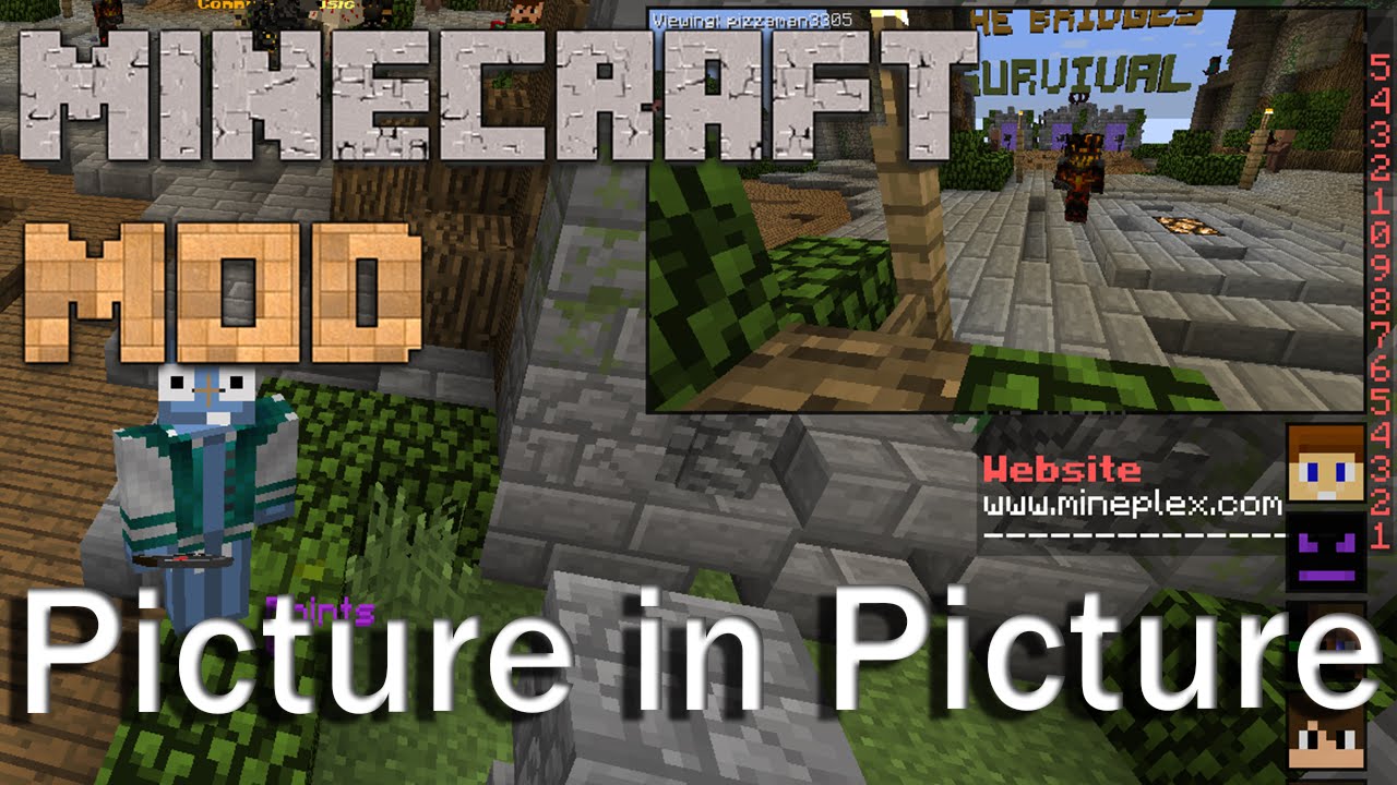 Minecraft Mods 1.8 : Picture in Picture - PiP - iChun - ITA - YouTube