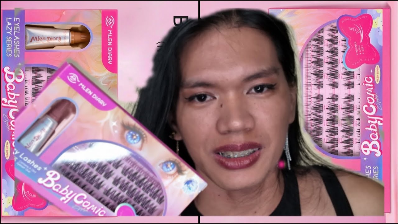 MLEN DIARY BABY COMIC LASHES REVIEW - YouTube