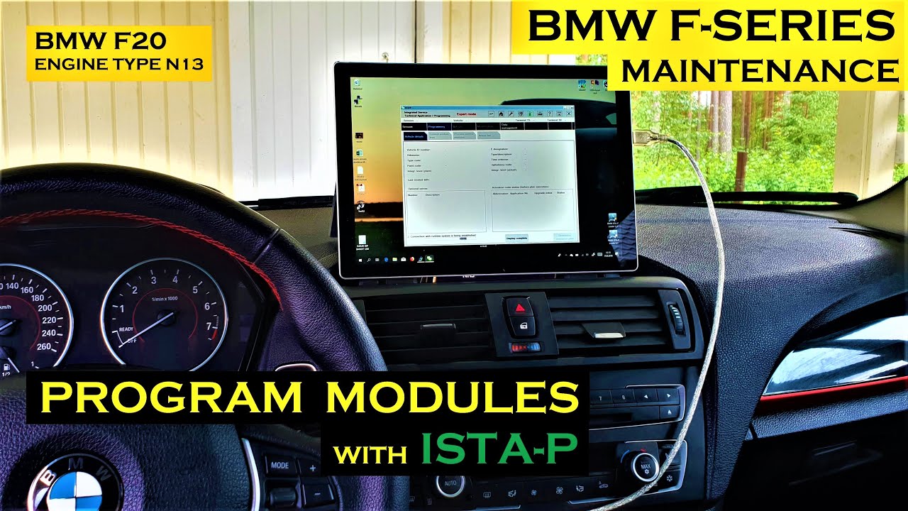 PROGRAMING MODULES with ISTA-P - BMW F20 engine N13 - YouTube