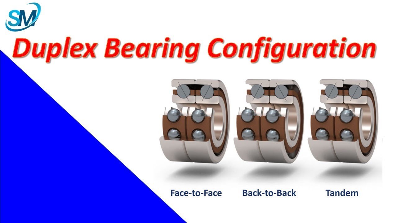 Duplex Bearing Configuration | Face to Face | Back to Back | Tandem ...