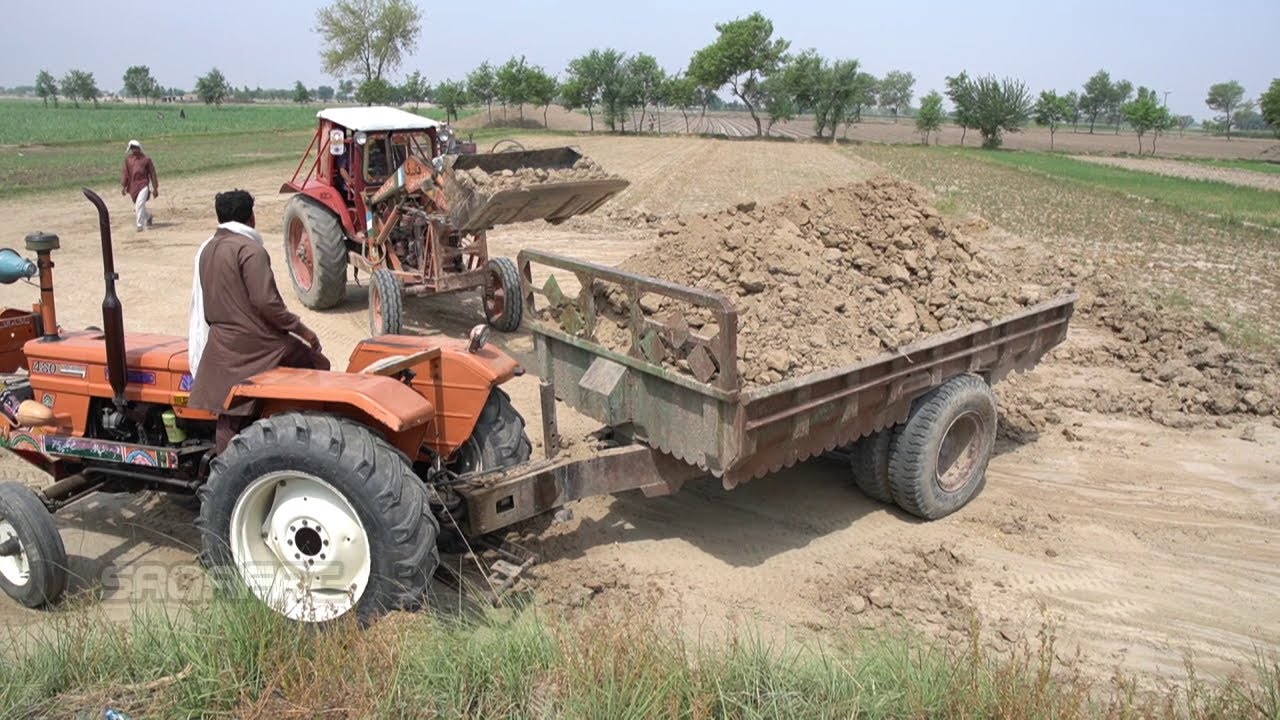 tractors at work in the fields | punjab village life | rural's field ...