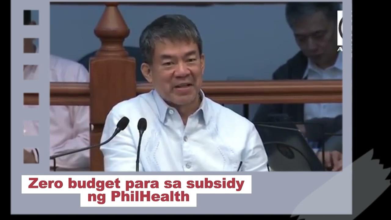Zero budget para sa subsidy ng PhilHealth - YouTube